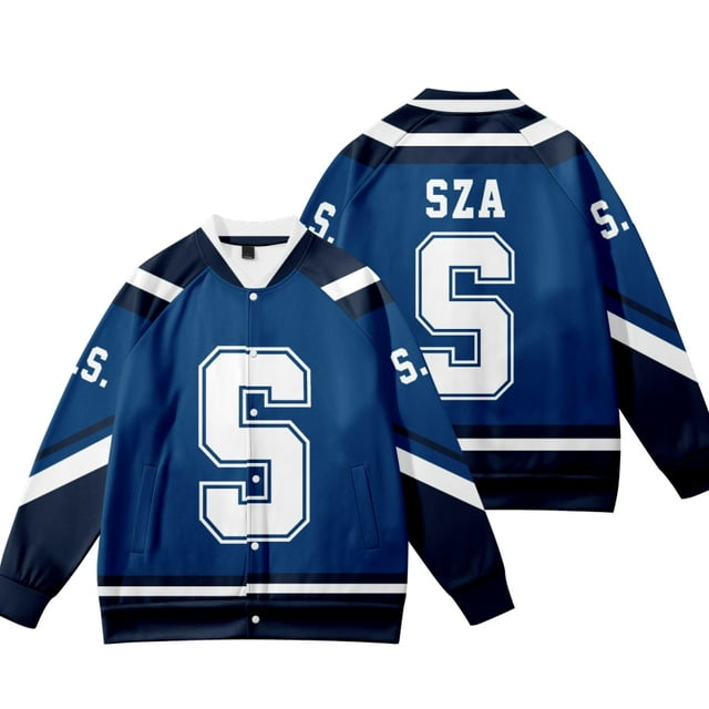 SZA Jersey SOS Merch Jacket New Logo Women/Men Cosplay Baseball Uniform ...