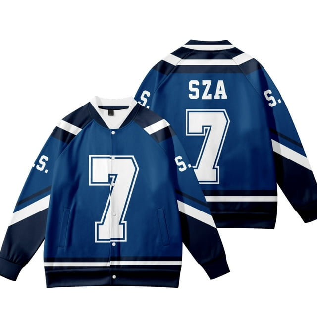 SZA SOS Hoodie Merch, Varsity Jacket, New Logo, Unisex Cosplay Baseball ...