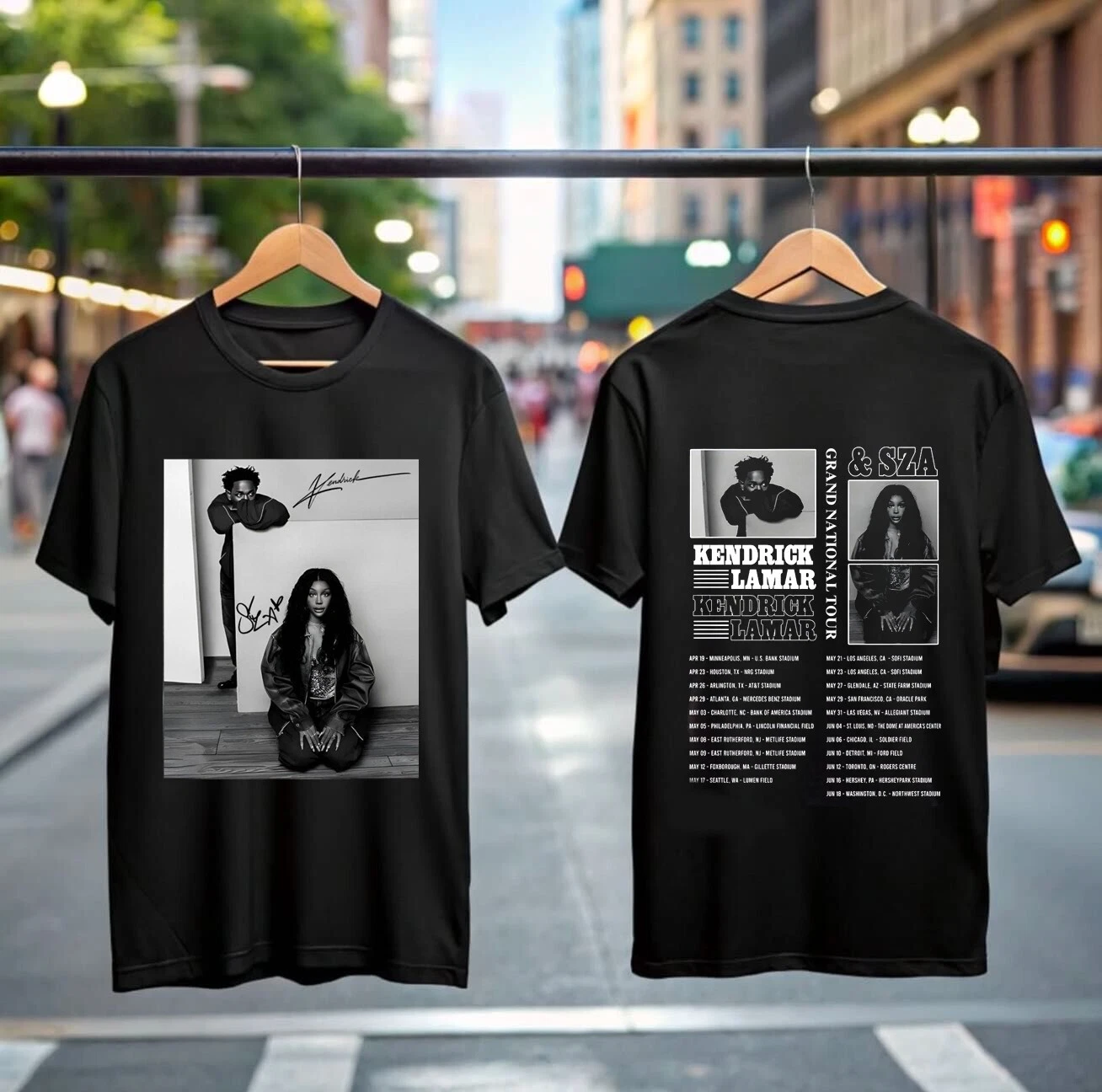 SZA & Kendrick Lamar 2025 Tour Shirt, Grand National Tour Merch, Lana ...