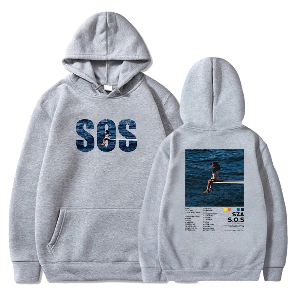 SZA Merch 2023 New Music Album SOS Hoodie Long Sleeve Sweatshirts Men ...