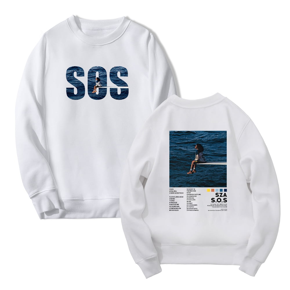 SZA Merch 2023 New Music Album SOS Sweatshirt Crewneck Long Sleeve Men ...