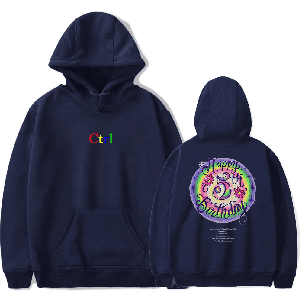 SZA Merch Hoodie Graphic HAPPY 5TH BIRTHDAY Rainbow Tour Music Album ...