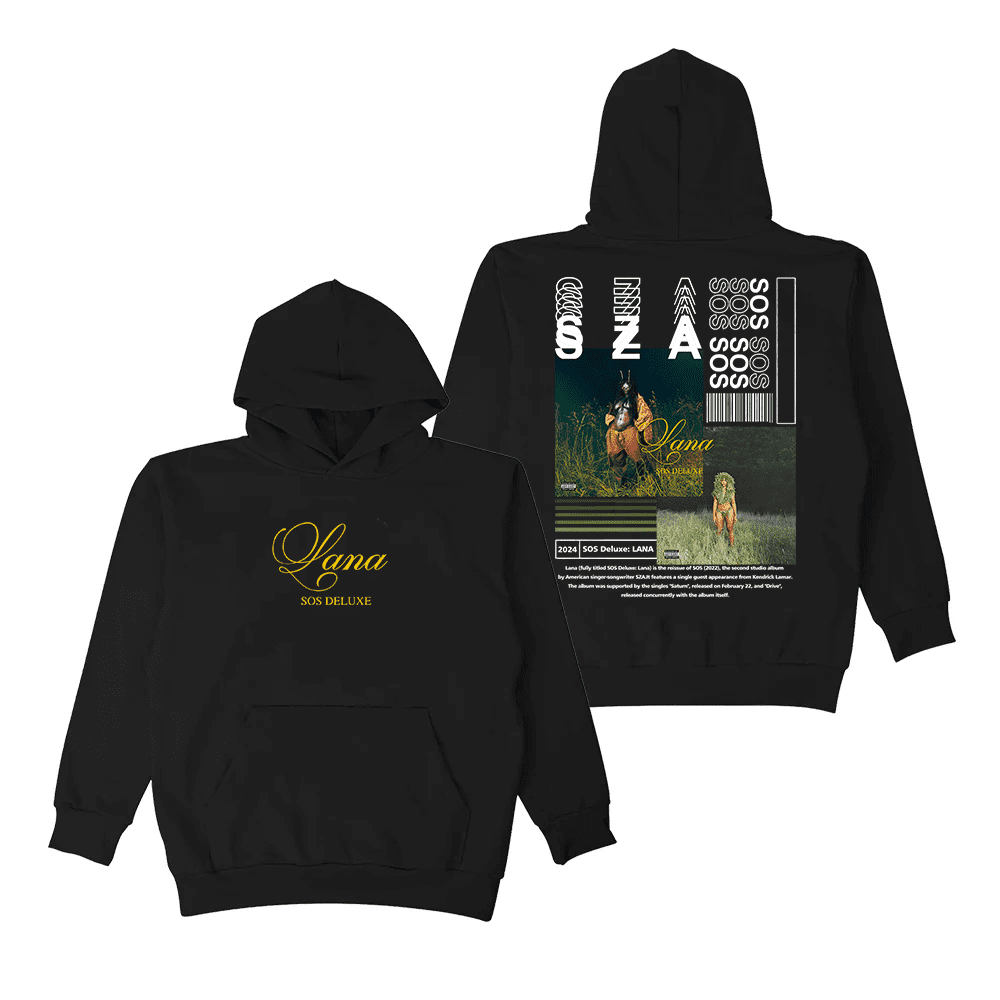 SZA Merch Hoodie SOS Deluxe: LANA Hoodie Album Cover Rapper Streetwear ...