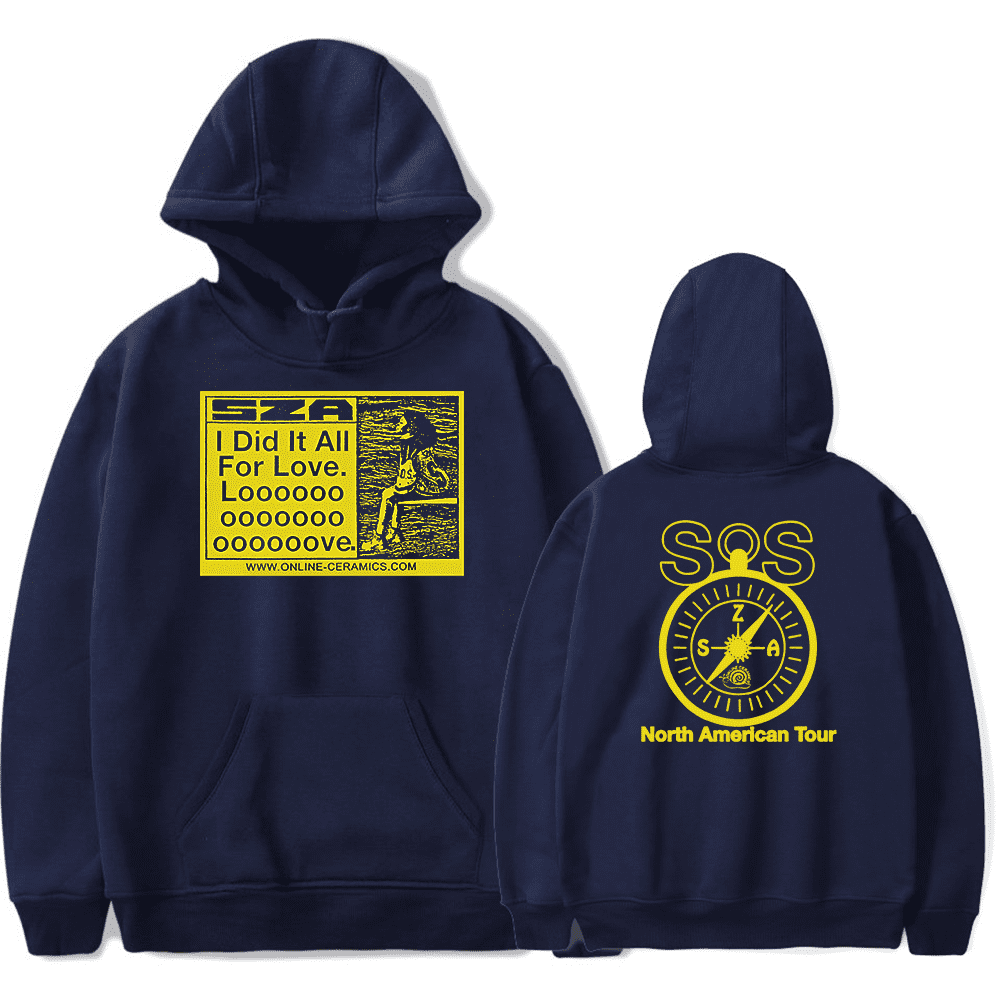 SZA Merch Hoodie SOS Seahorse Tour Music Album North American Tour ...