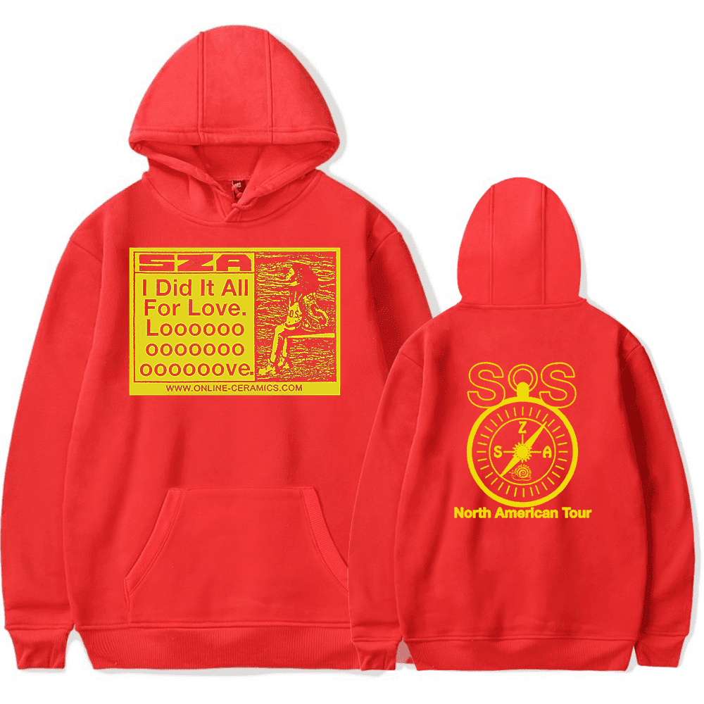 SZA Merch Hoodie SOS Seahorse Tour Music Album North American Tour ...