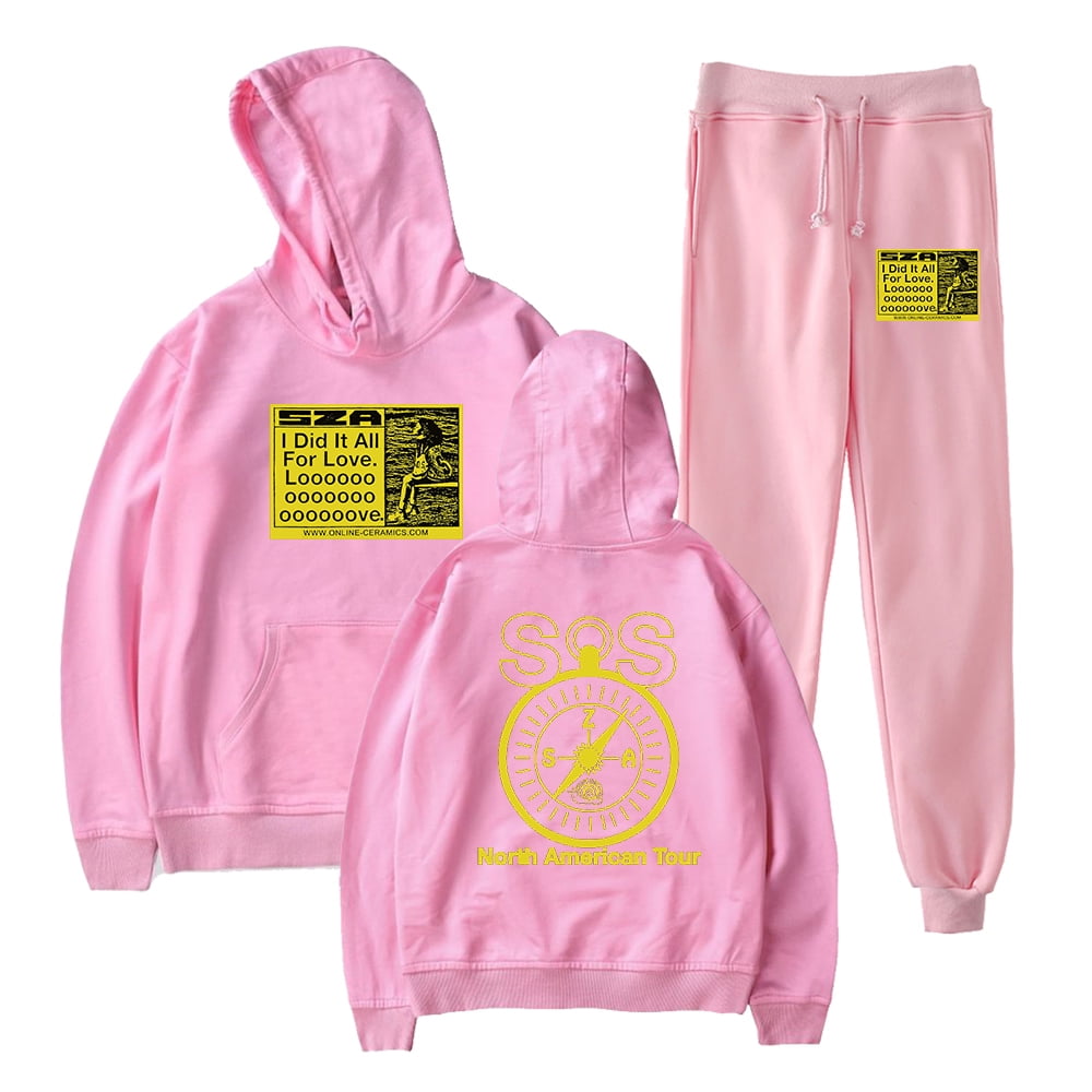 SZA North American Tour Hoodie Pant 2 Piece Suit Fashion Jogger Pant 2 ...