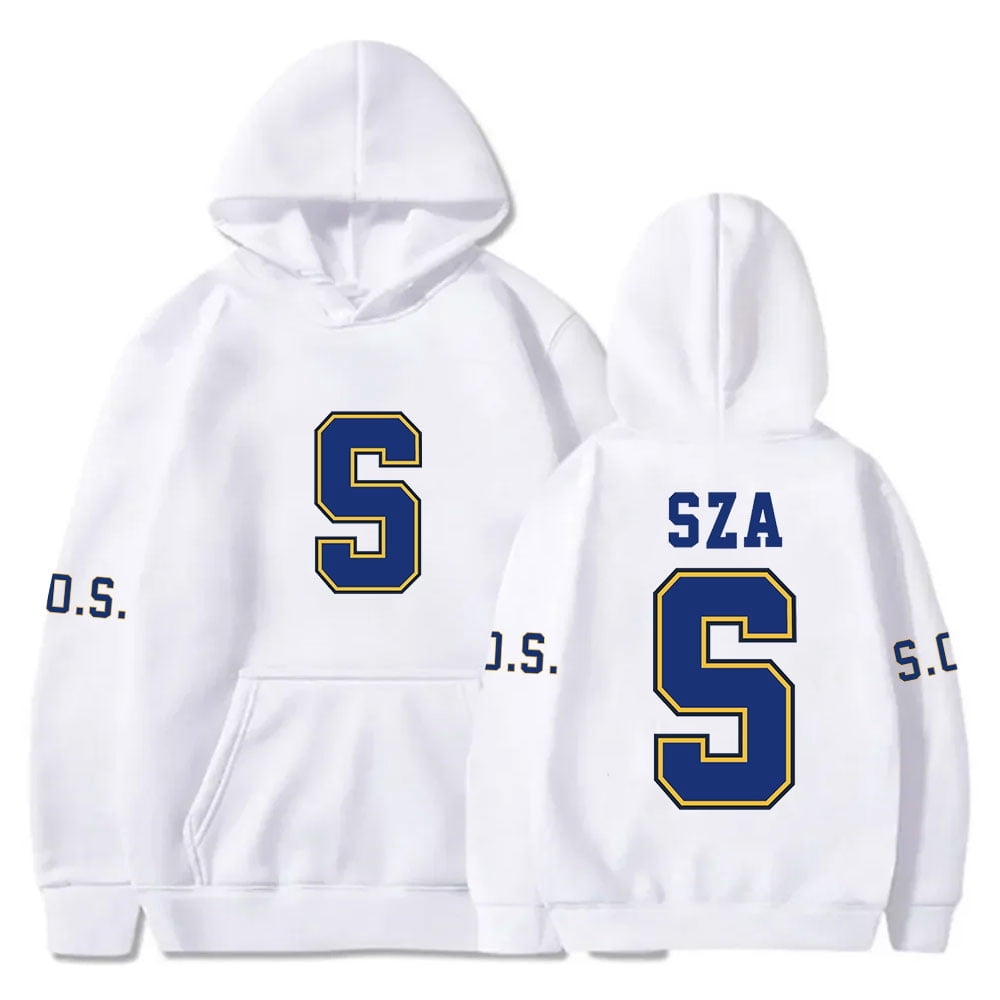 SZA S Logo Hoodies SOS Tour Merch Hooded cosplay unisex fashion hip-hop ...