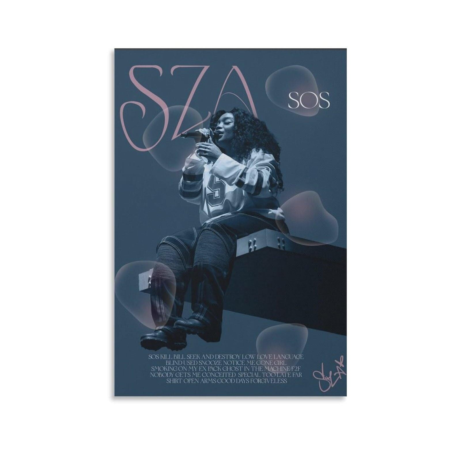 SZA SOS Canvas Poster Bedroom Decoration Landscape Office Valentine's ...