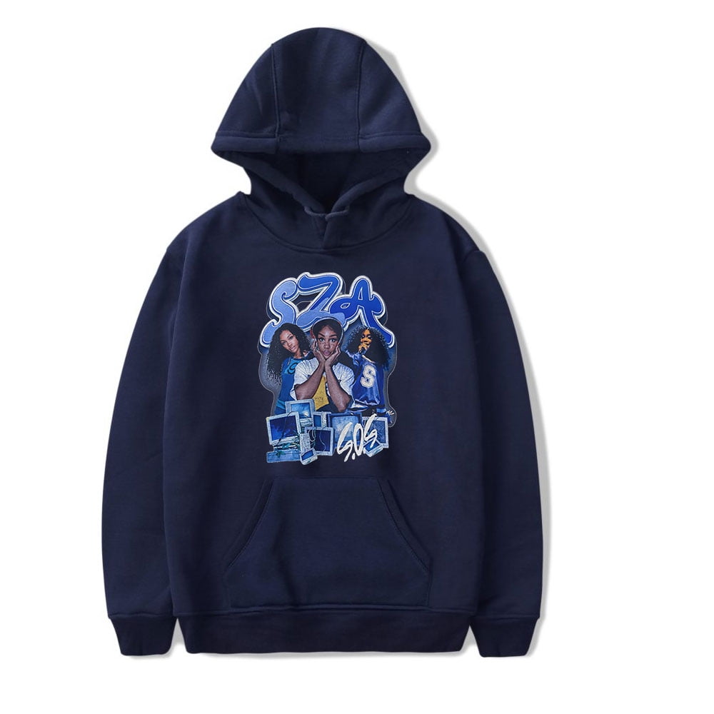 SZA SOS Graphic Hoodie SOS Album Merch Women Men Fashion Casual Long ...