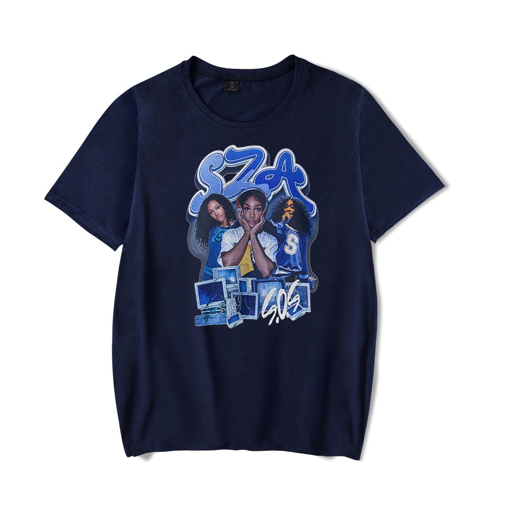 SZA SOS Graphic T-shirt SOS Album Merch Women Men Rapper Casual ...