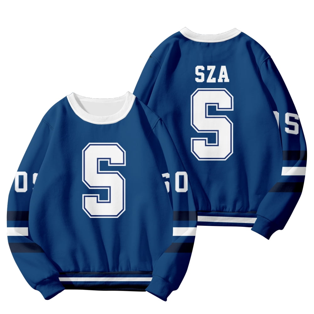 SZA Hoodless JERSEY Women/Men Winter Logo Sweatshirt Long Sleeve SOS ...