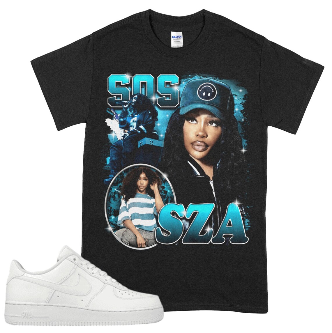 SZA SOS Shirt, Vintage Sza Good Days Shirt, Sza 90s Shirt, Sza New ...