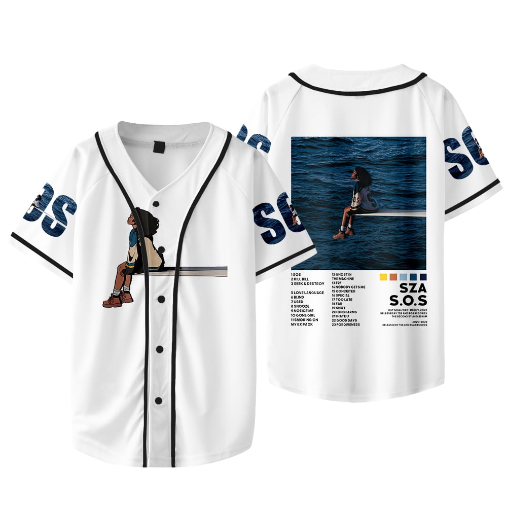 SZA SOS Tour Merch Baseball Jacket New Logo Tee Women Men Fashion ...