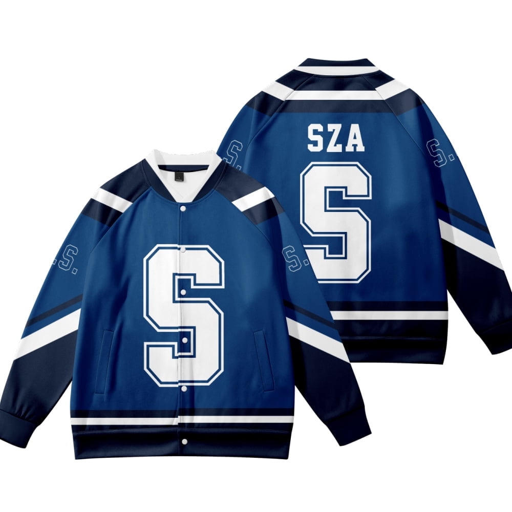 SZA SOS Tour Unisex Casual Streetwear Baseball Jacket - New Logo Jersey ...
