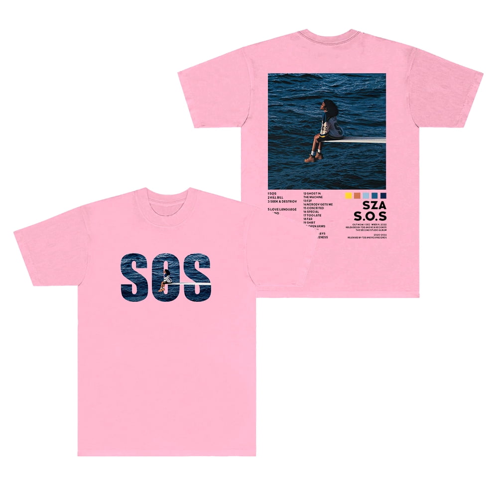 SZA SOS Tracklist T-shirts Rapper Tour Logo Merch Women Men Fashion ...