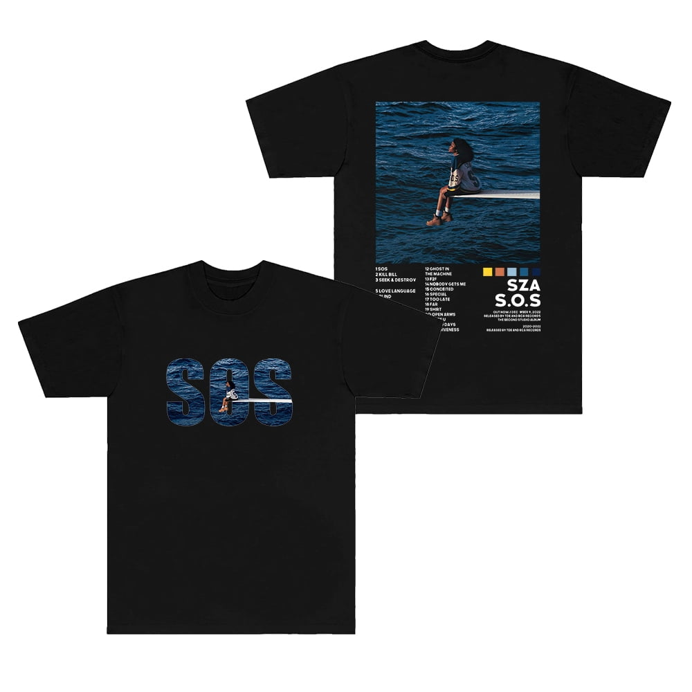 SZA SOS Tracklist T-shirts Rapper Tour Logo Merch Women Men Fashion ...
