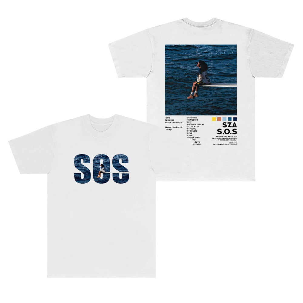 SZA SOS Tracklist T-shirts Rapper Tour Logo Merch Women Men Fashion ...