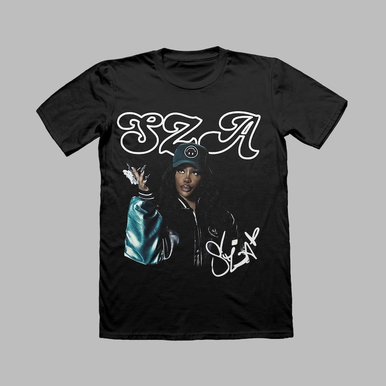SZA SOS Tshirt | High Quality | Vintage Hip Hop Retro Style 90s Tee ...