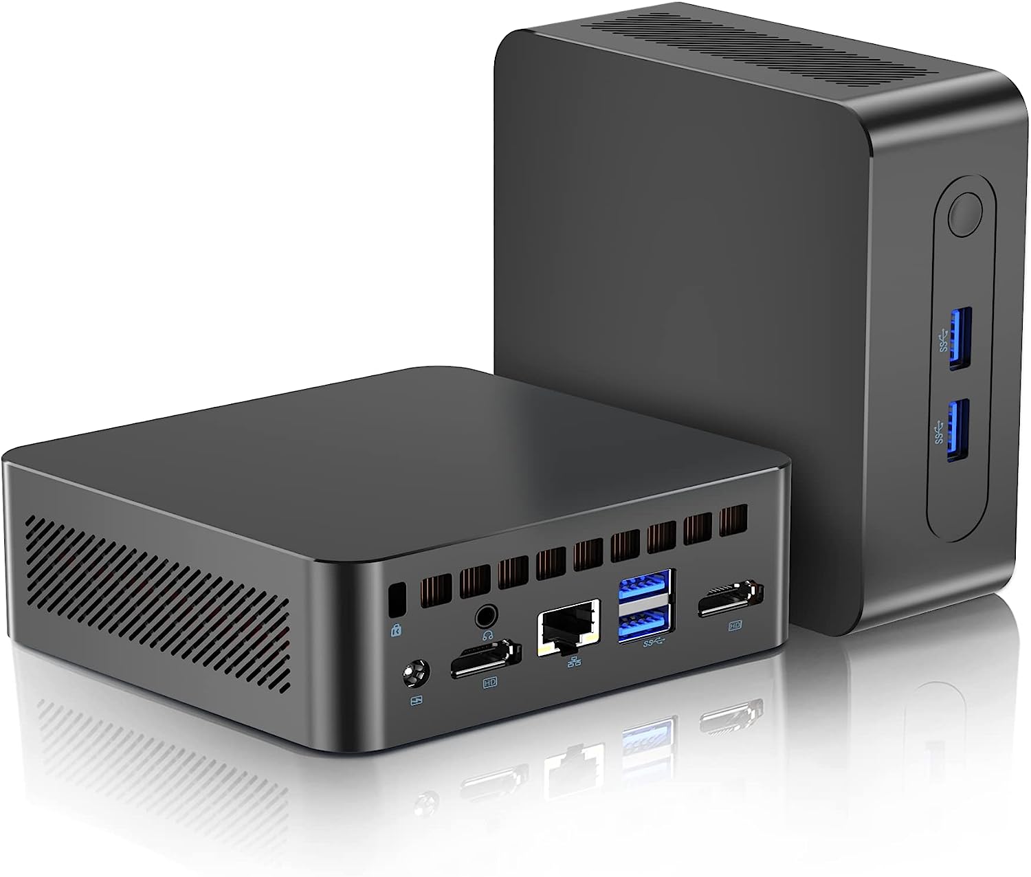 CyberGeek Nano J1 Mini PC Win 11 Pro, Intel N5095A Quad-Core(Beat N5105 ...