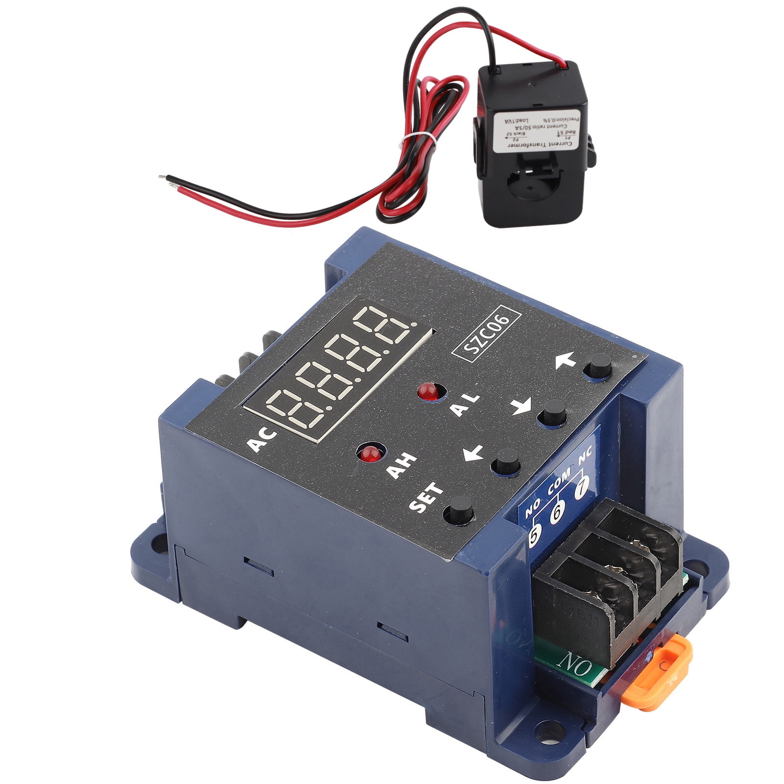 SZC06 AC Digital Ammeter 0.3?50A Measure Range Upper Lower Limit Alarm ...