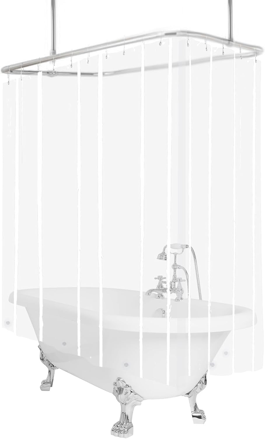 SZCOSO-Clear Extra Wide Shower Curtain Liner 108''Wx70''L Inch for ...