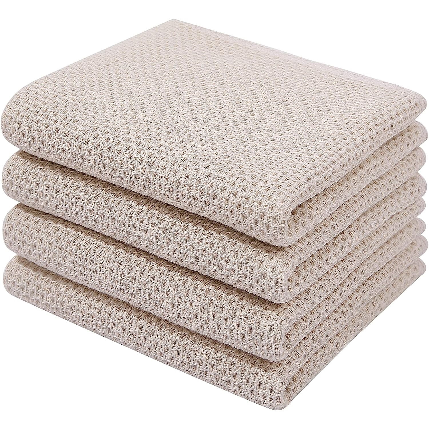 SZDUDU 100% Cotton Kitchen Dish Cloths for Washing Dishes, Ultra Soft ...
