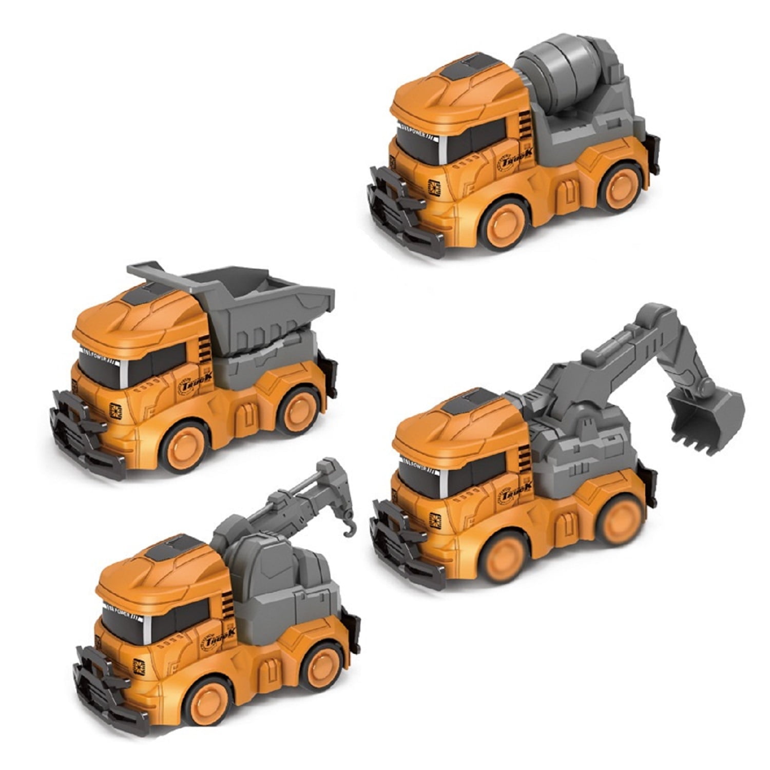 SZDUDU Baby Toys for 1 Year Old Boy Gifts - 4 Pcs Toy Trucks Mini Car ...