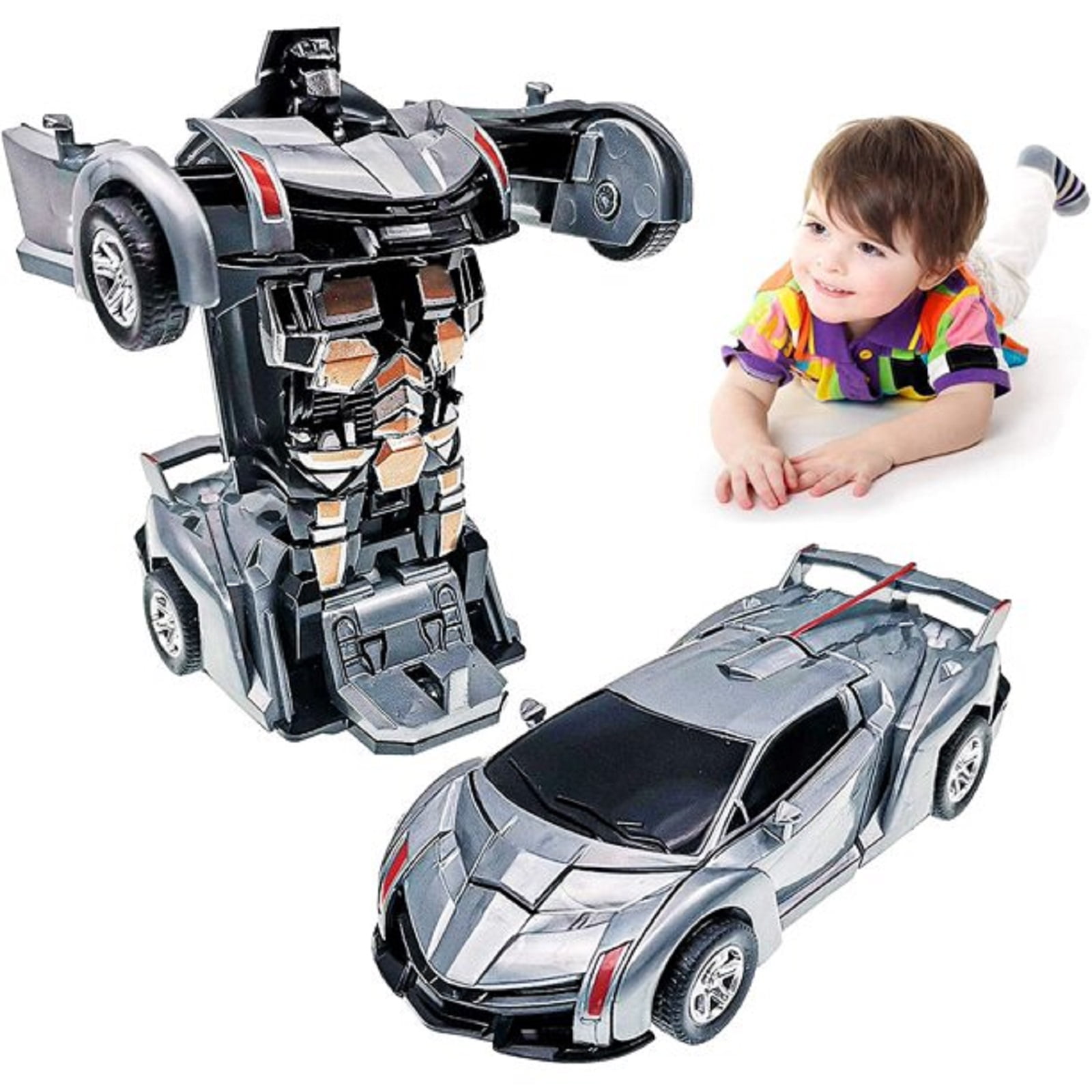 Toy Cars for Toddlers, Deformation Robot Cars Toys for Kids Boys ...