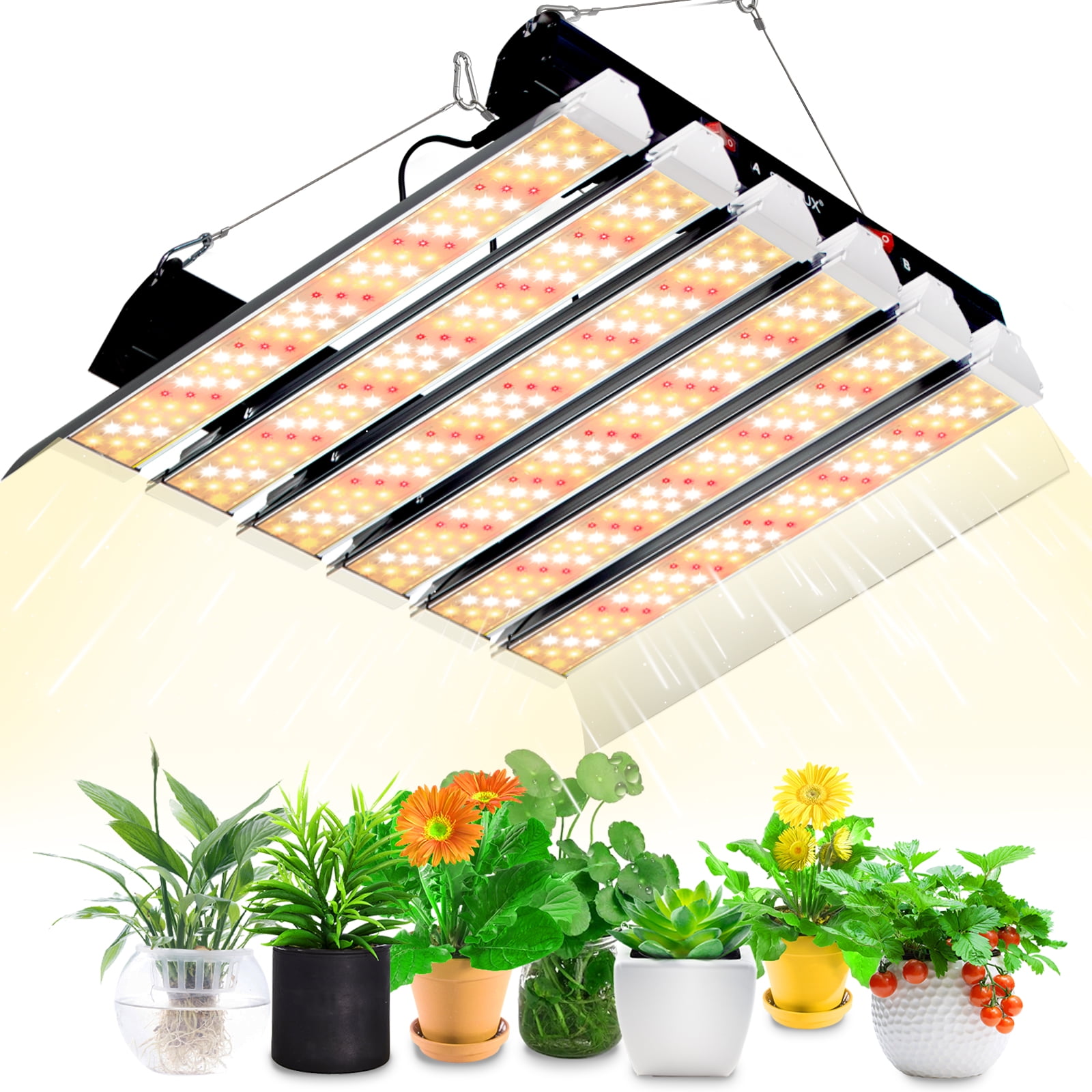 SZHLUX LED Grow Light 200W 2×2ft Coverage Sunlike Full Spectrum Grow ...
