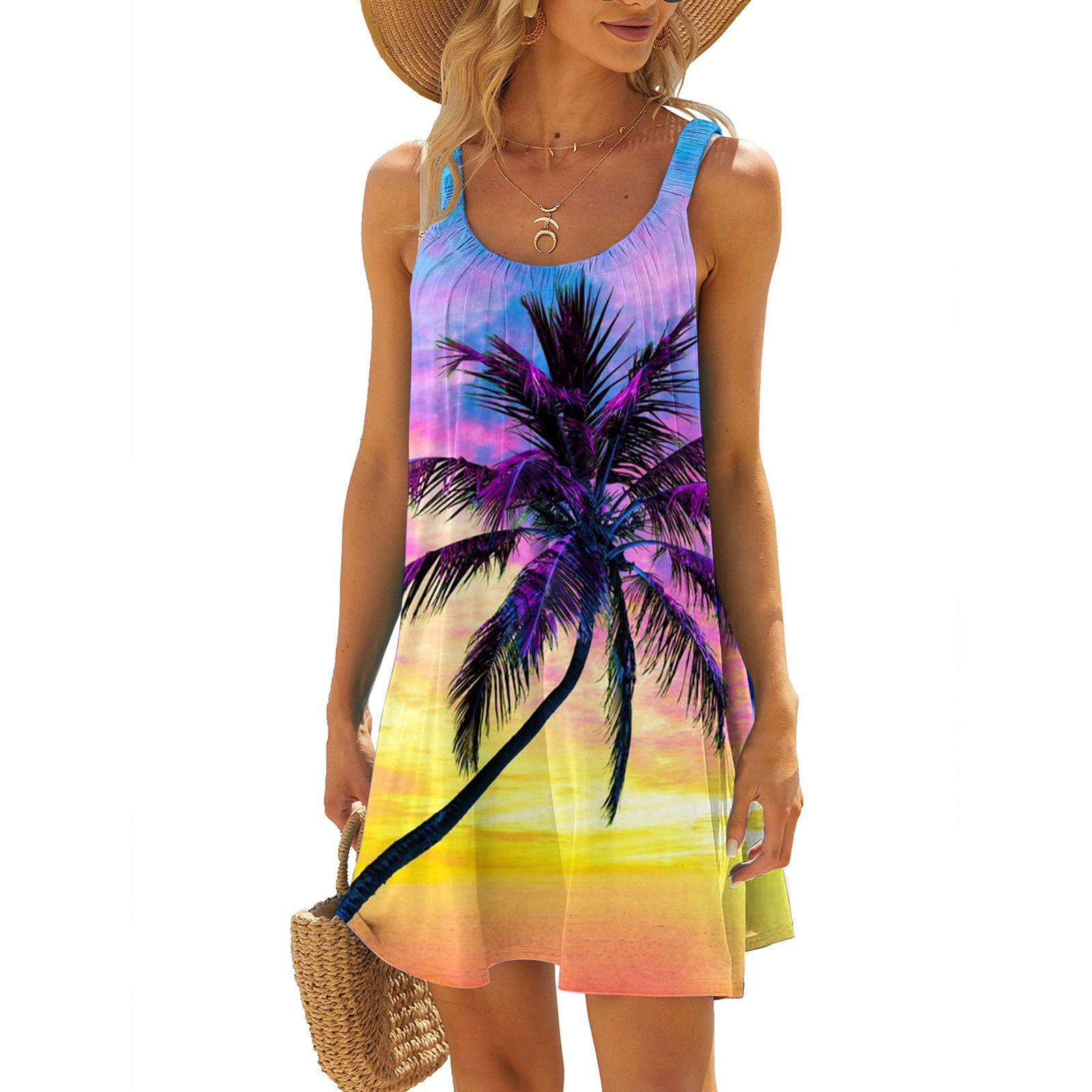 SZJXBUY Women's Casual Mini Dresses,Beach Dresses for Women Vacation ...