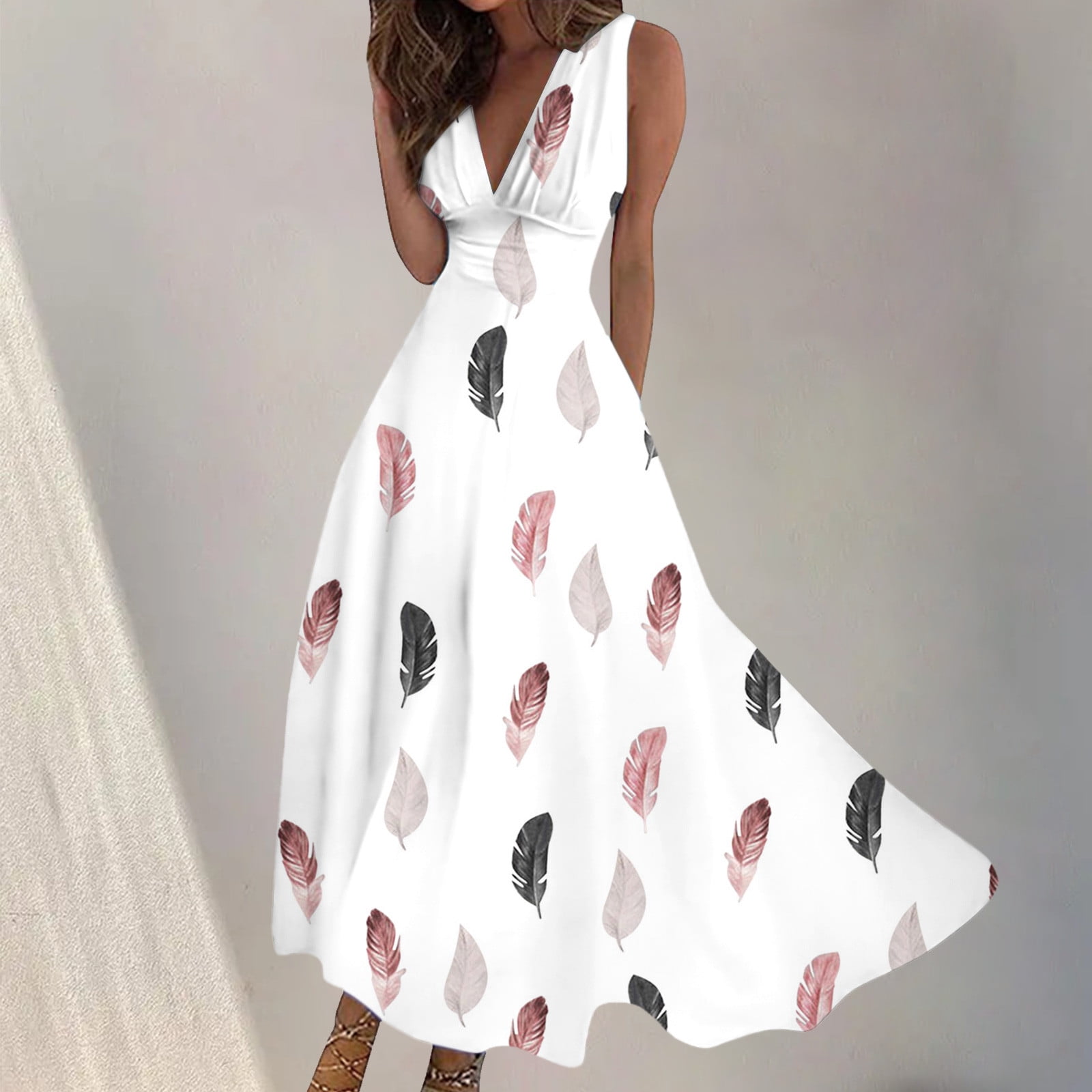 SZJXBUY Womens Long Maxi Sundresses,Hawaiian Dresses for Women 2024 ...