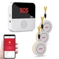 SZLHMZ Wireless Caregiver Pager, WiFi Smart APP Nurse Emergency Life ...