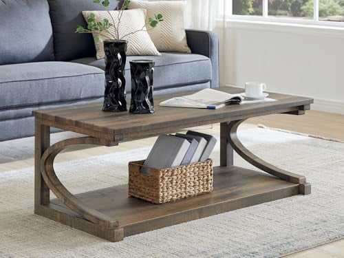 SZLIZCCC Living Room Coffee Table,Coffee Table with Storage,Small Black ...