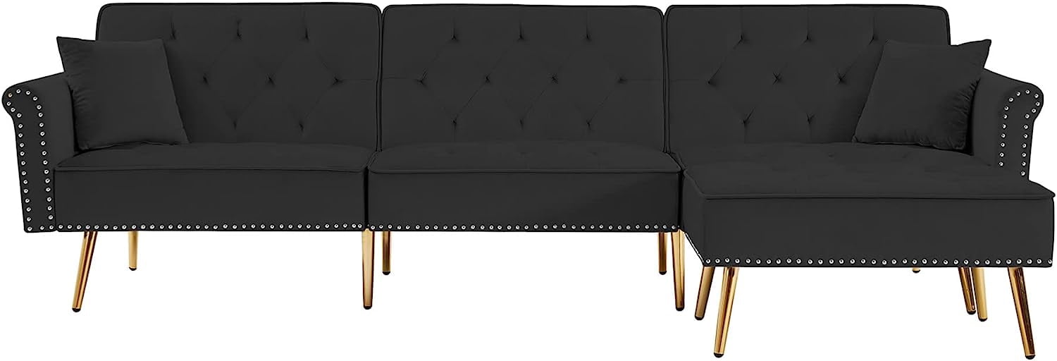 SZLIZCCC Sectional Sofa with Recliner,Convertible Sectional Sofa Couch ...