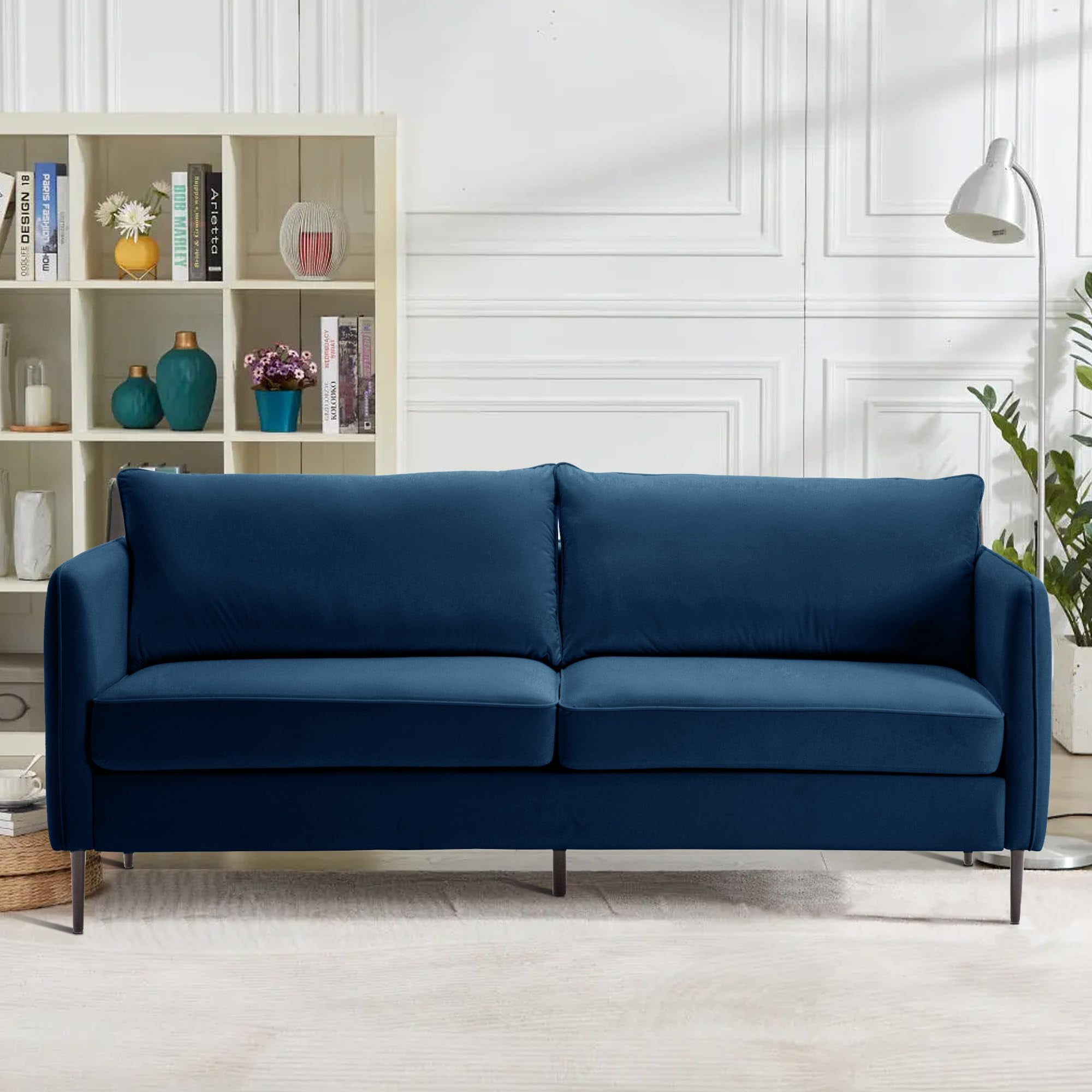 SZLIZCCC Velvet Loveseat Sofa 85” 2 Seatr Sofa Couch Modern Couches ...