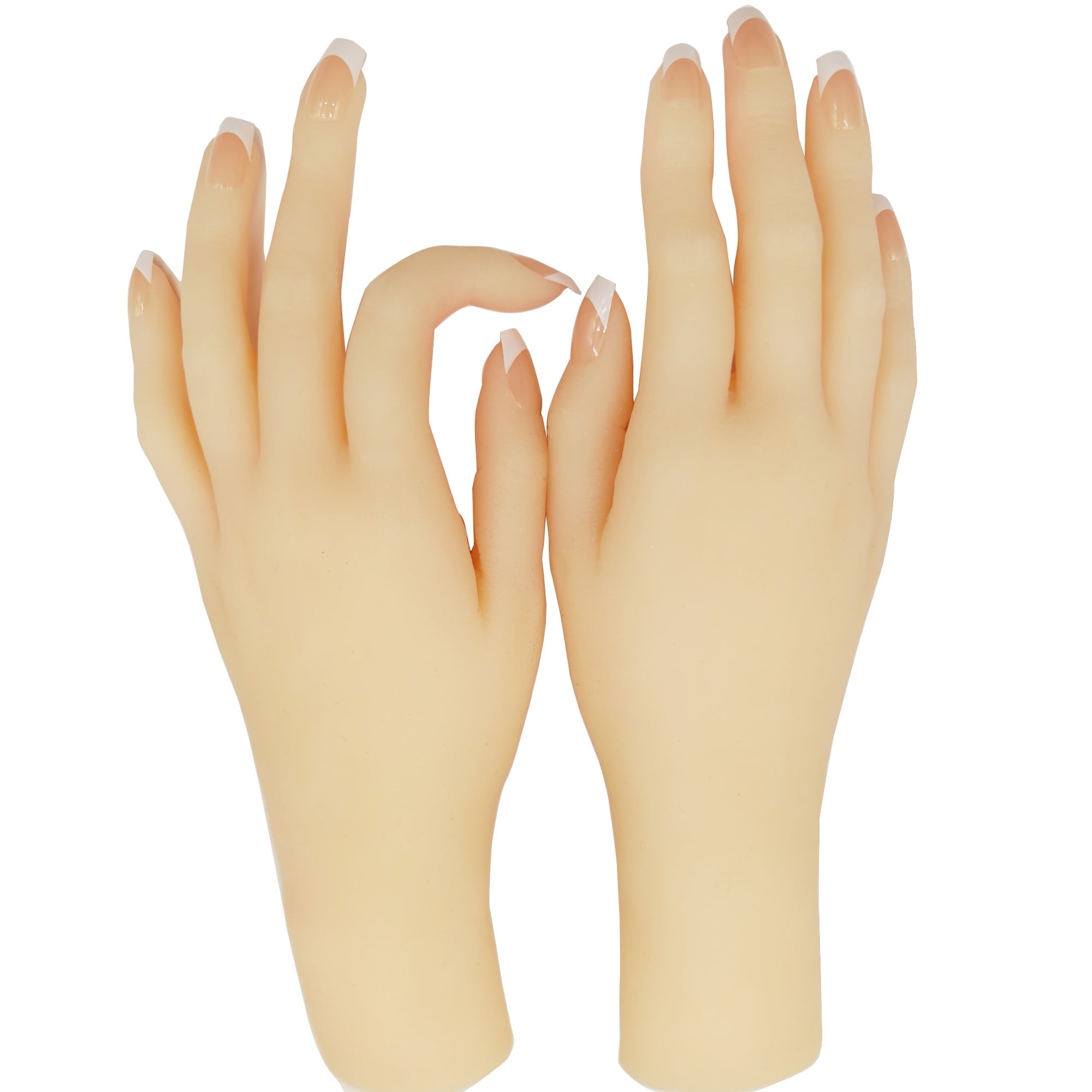 SZLYTYUN 1 Pair Silicone Hand Model, life-sized hand replica with built ...