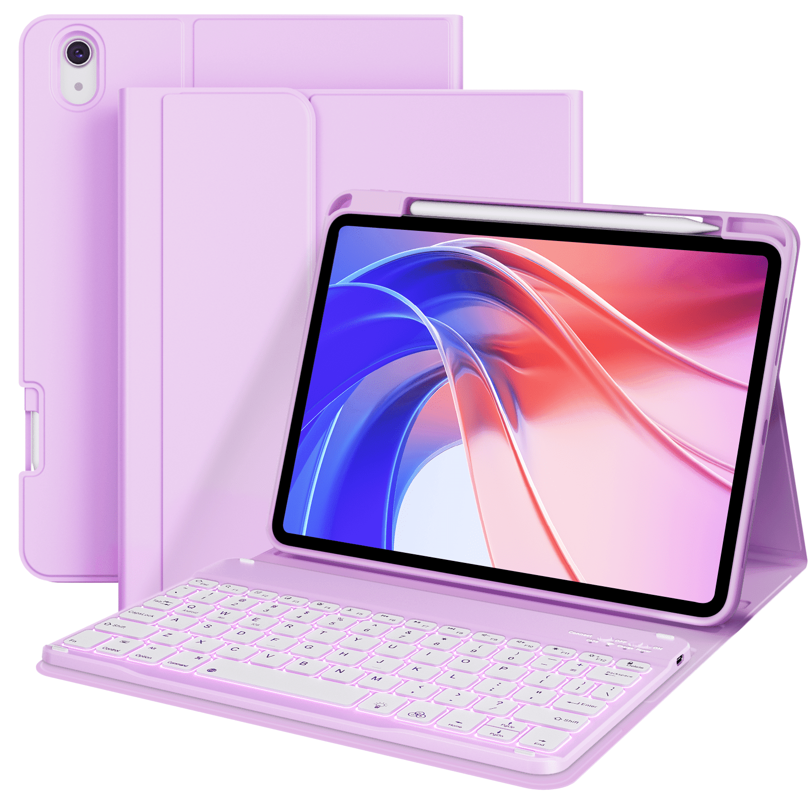 SZPSGC Case with Keyboard for iPad 9th/8th/7th Generation 10.2 inch ...
