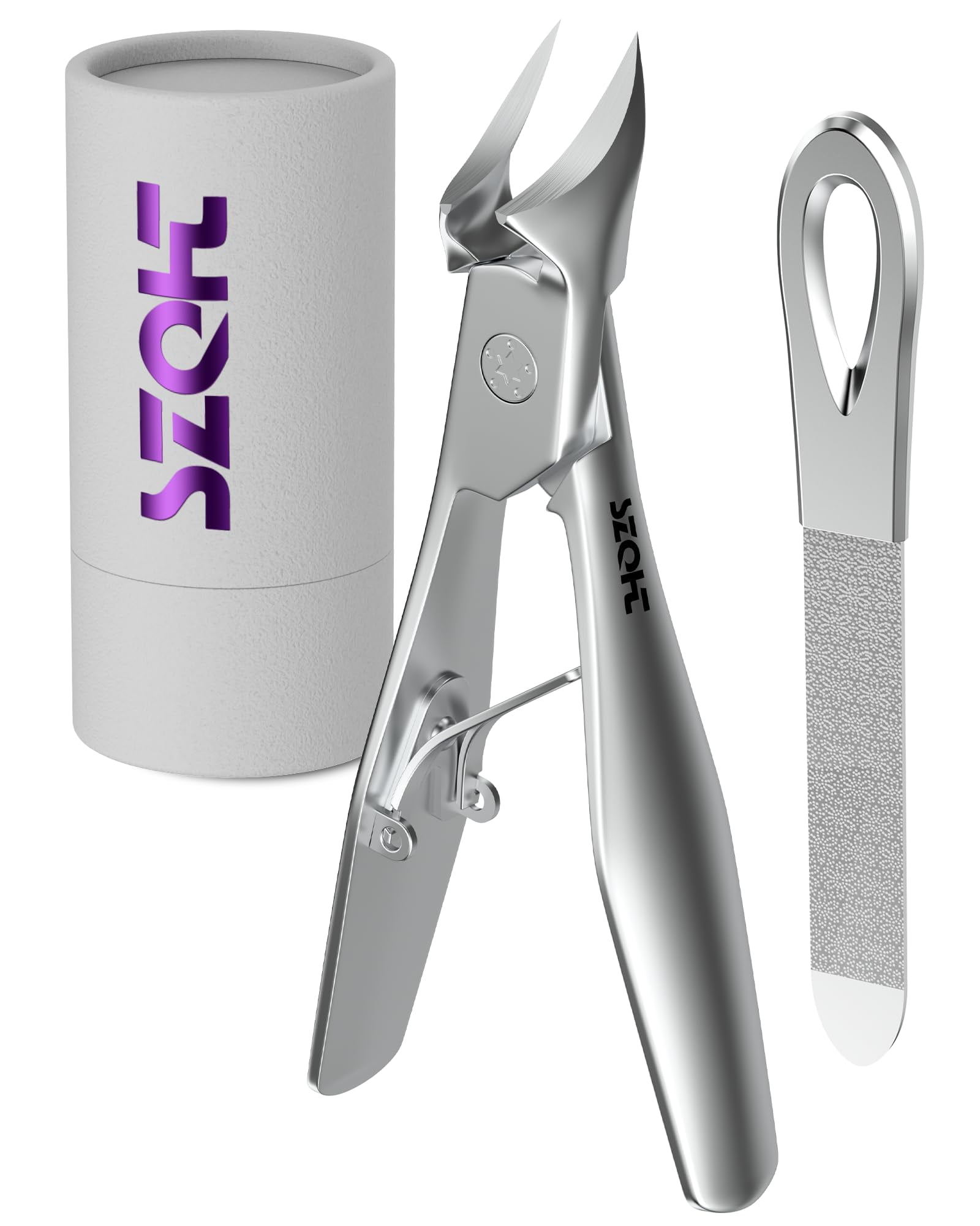 SZQHT Toenail Clippers for Thick & Ingrown Toenails, Heavy-Duty Nail ...