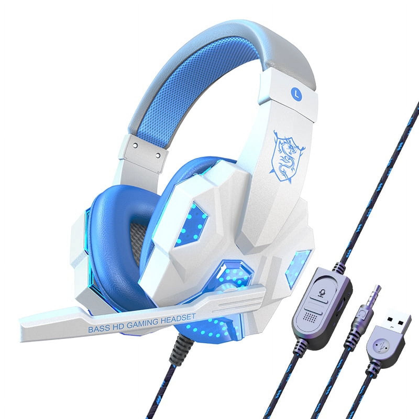 SZROBOY Gaming Headset with RGB Light,7.1 Surround Sound Headphone with ...