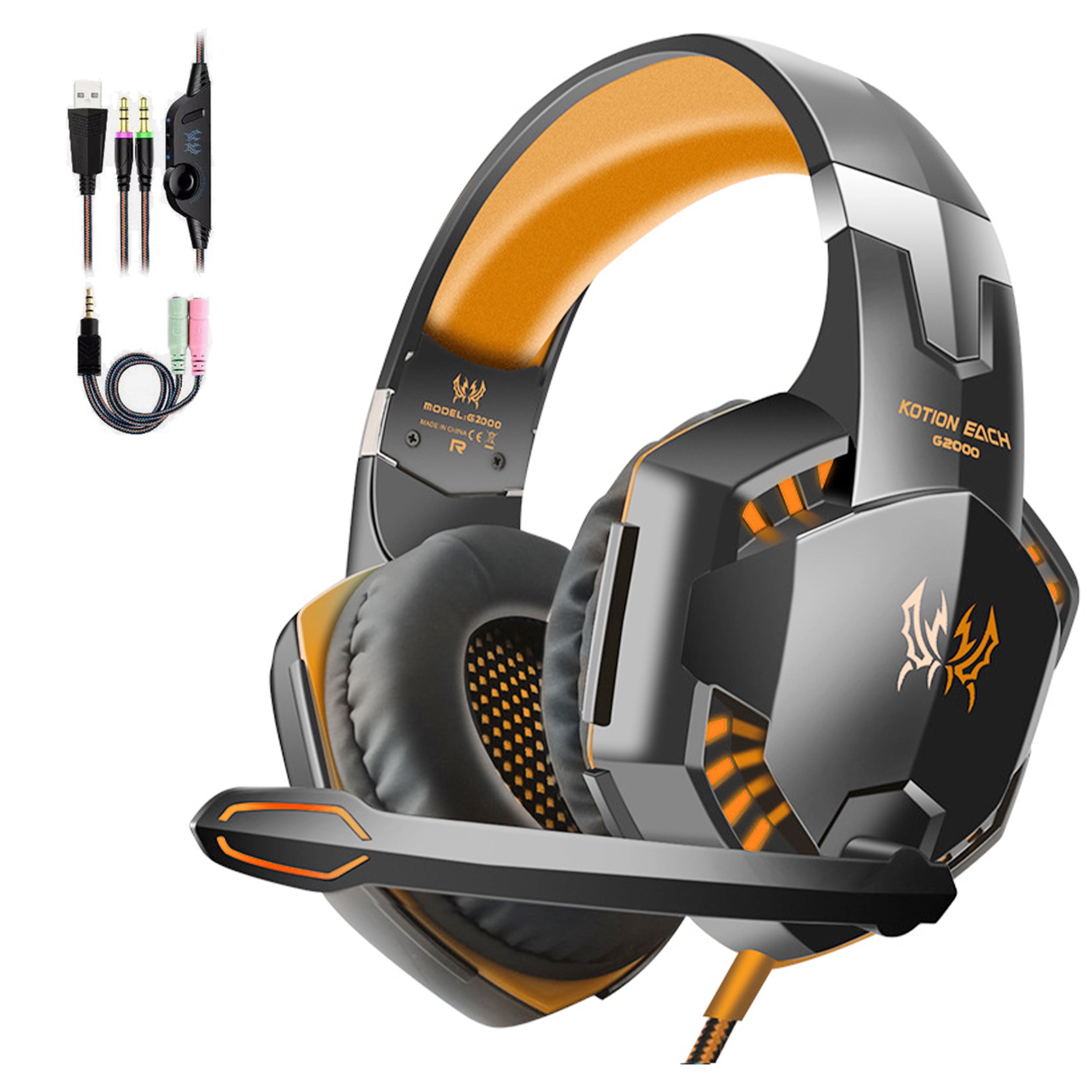 SZROBOY G2000 Gaming Headset for PS4, PS5, Xbox One, Switch PC, Noise ...