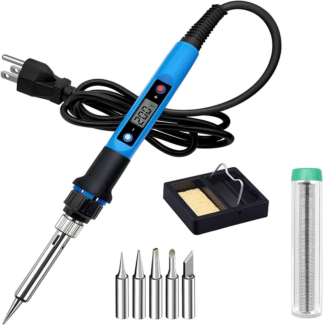 SZROBOY Soldering Iron Kit,80W Electronics Digital Soldering Iron Kit ...