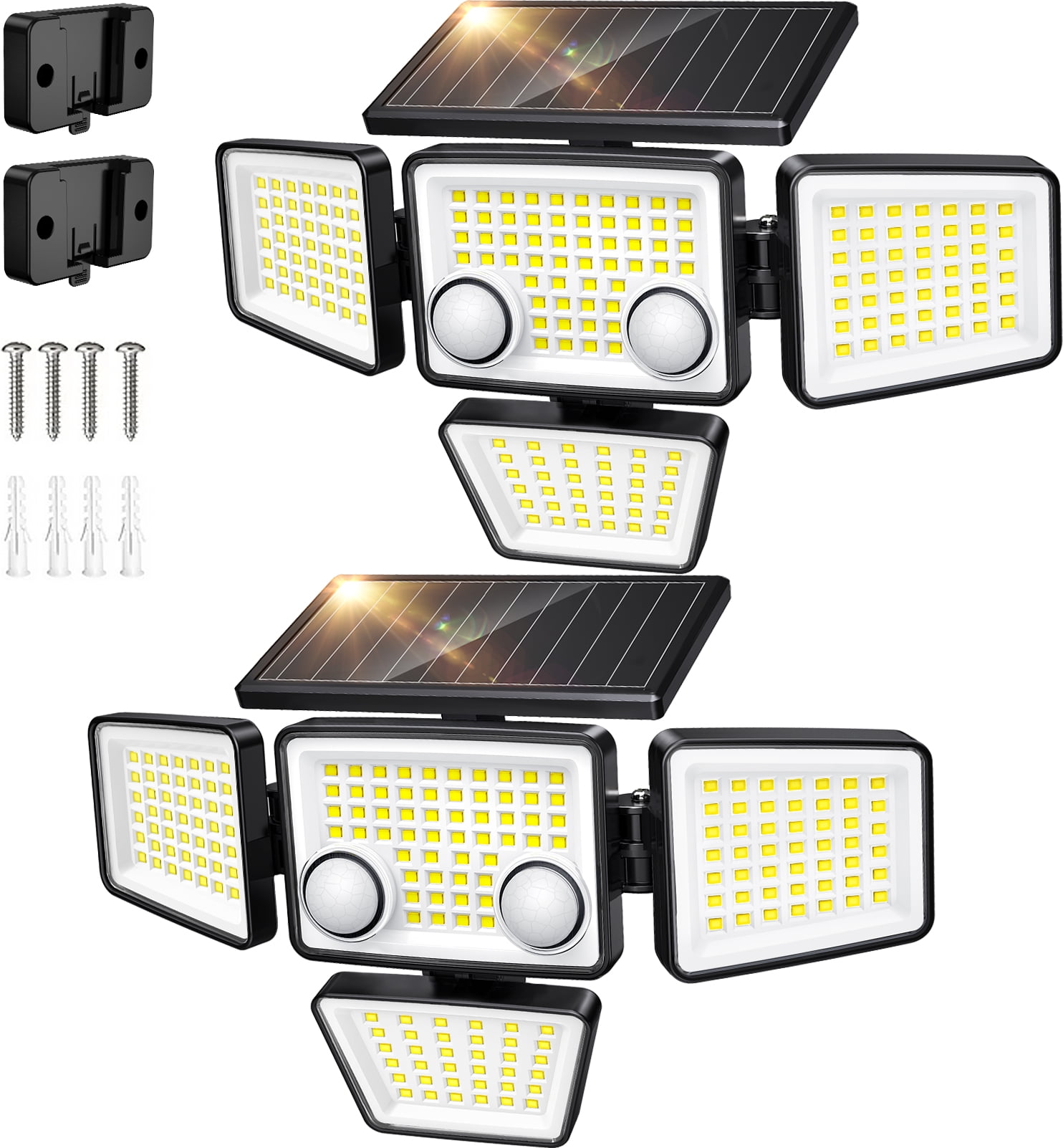 SZRSTH Solar Outdoor Lights - 3000LM 188 LED Motion Sensor Lights ...