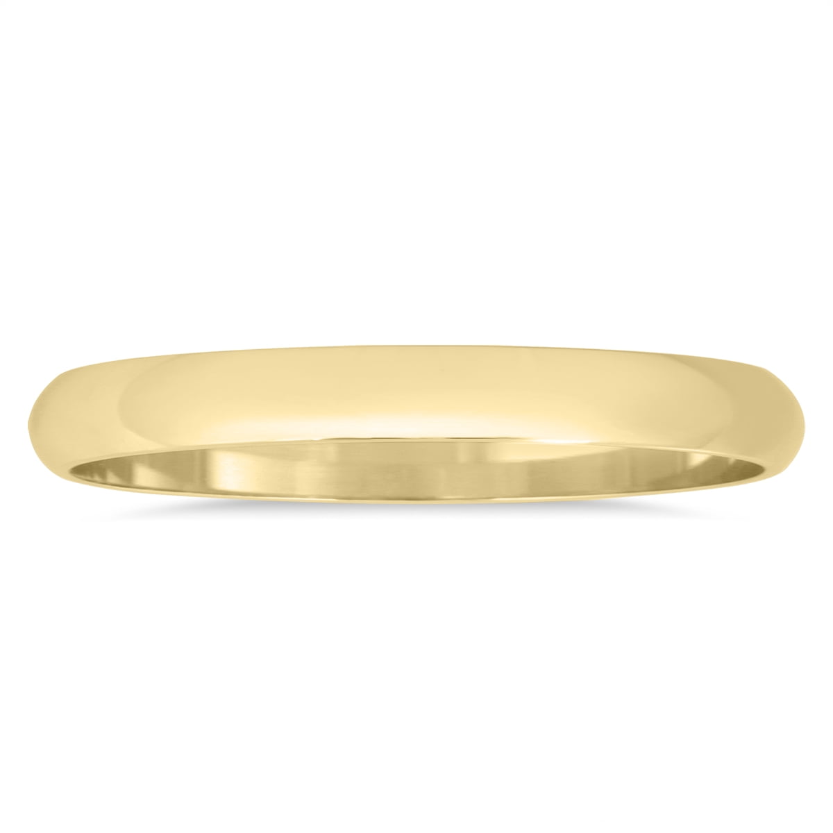 SZUL Women's 2mm Domed Wedding Band in 14K Yellow Gold - Walmart.com