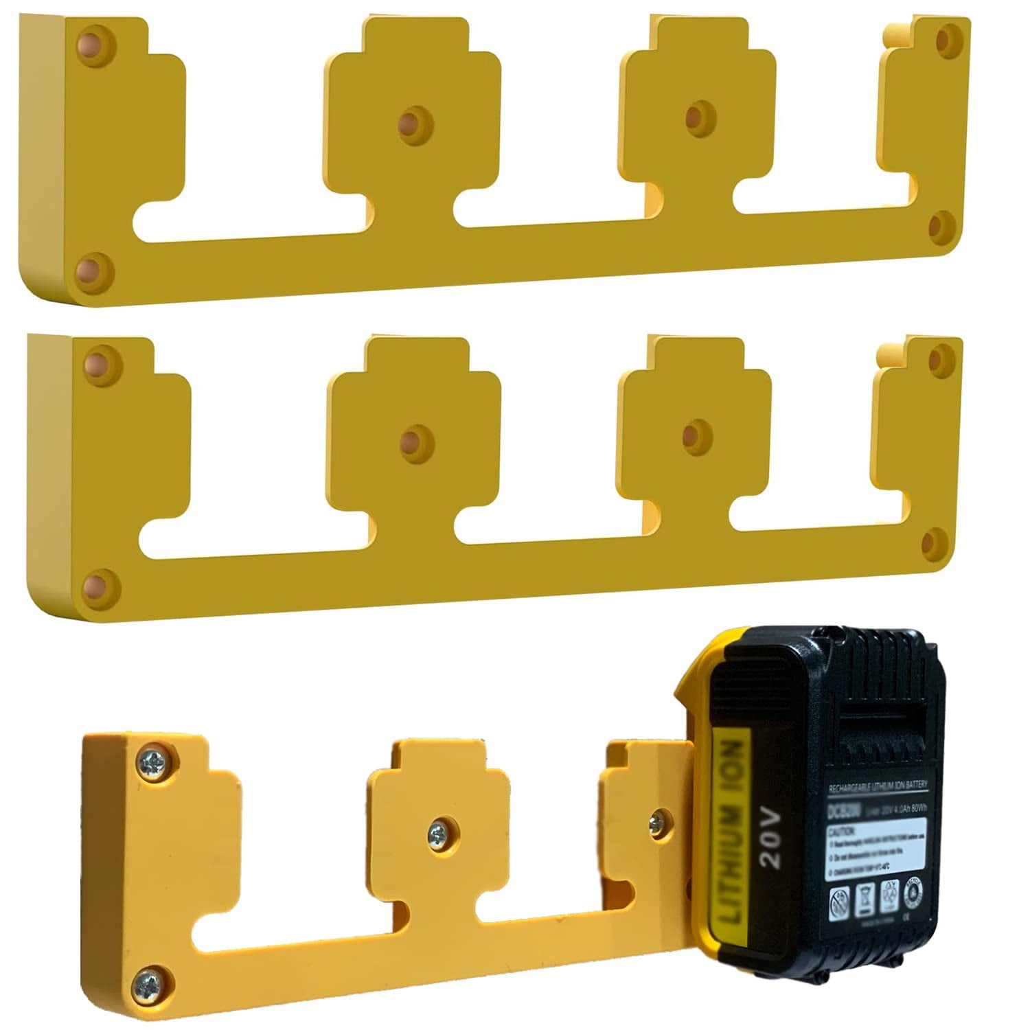 DEWALT 18 V Power Tool Batteries 2-Pack Dewalt 20V Yellow Battery Slot ...