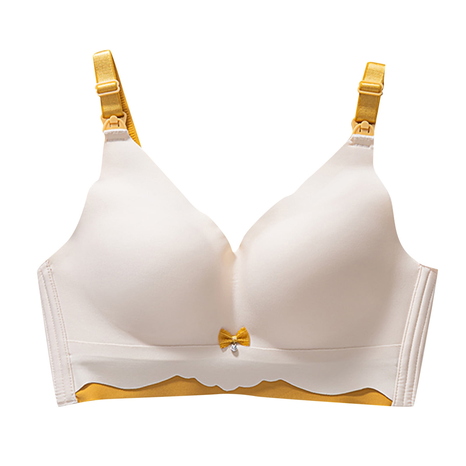 SZXZYGS Bras Women Full Cup Thin Feeding Underwear Plus Size Wireless ...