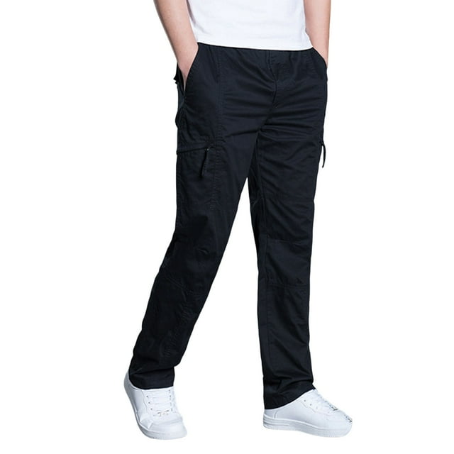 Szxzygs Cargo Pants Men Mens Casual Waist Color Sports Hat Multi Woven