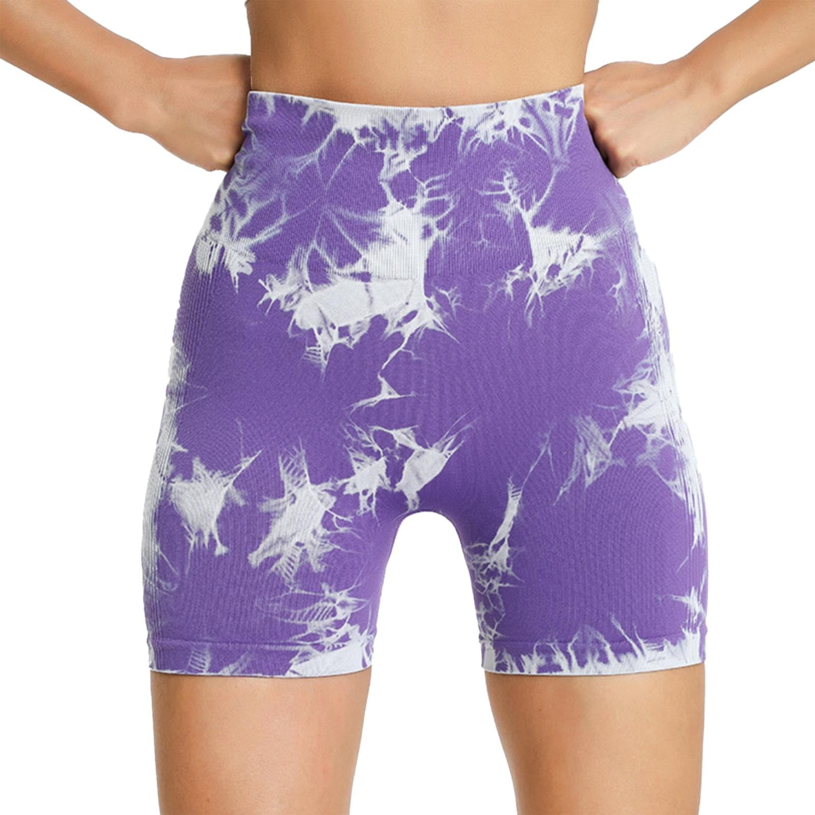 Szxzygs Gym Shorts Women No Scrunch Pack Shorts High Waist Abdominal
