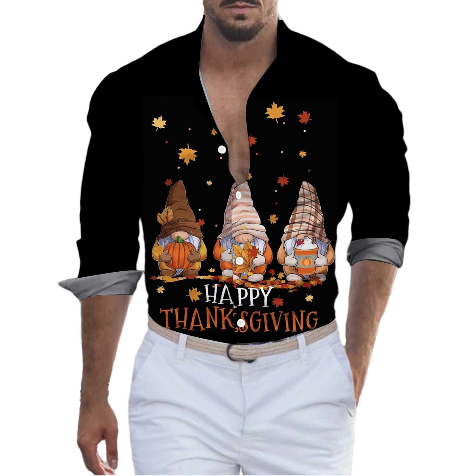 Szxzygs Shirts For Men Graphic Tees Funny Mens Fall And Winter