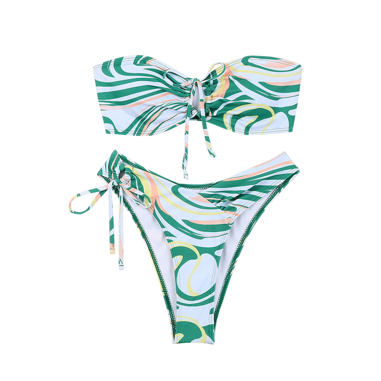 Szxzygs Swimsuit Coverups Womens Summer Fashion Digital Print Split