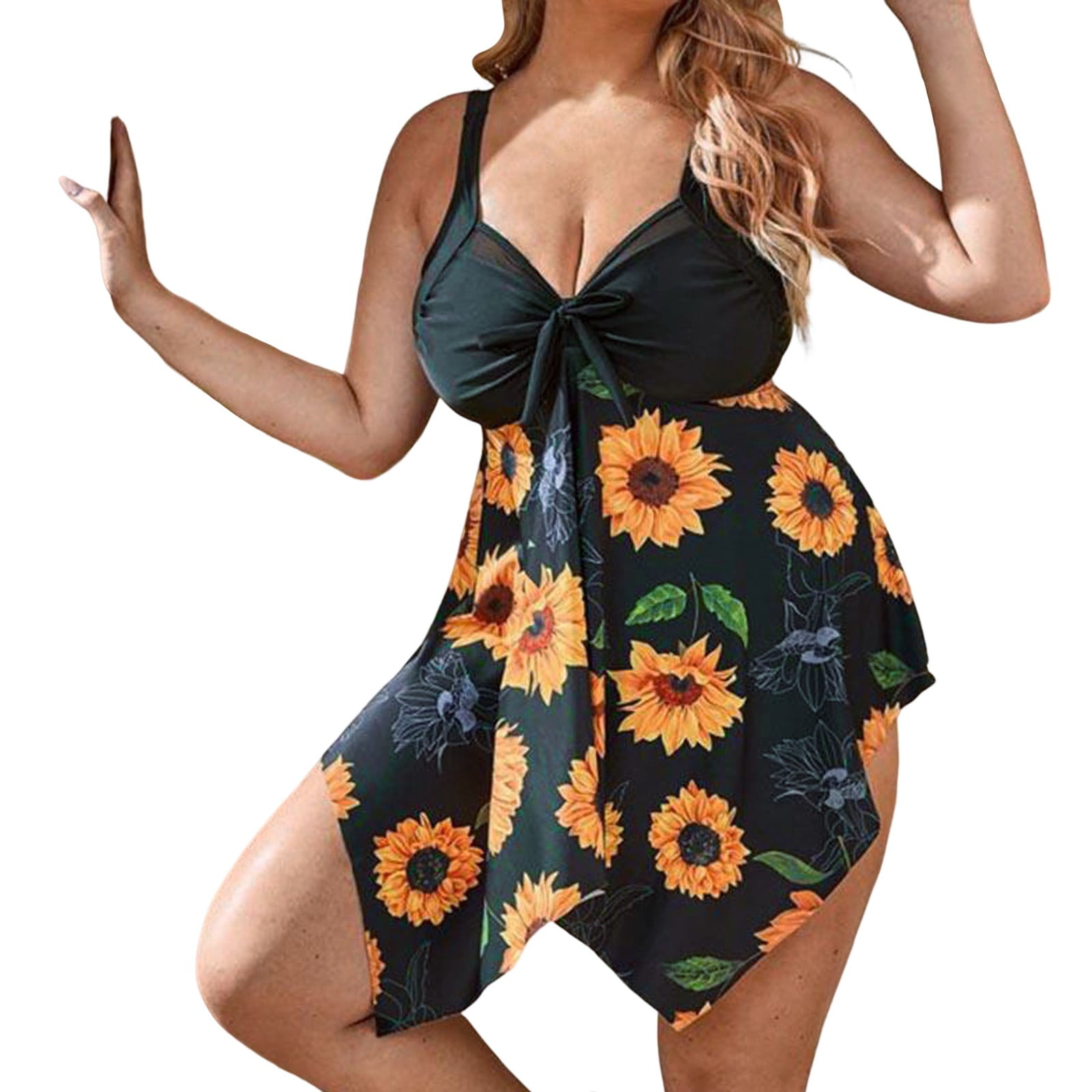 Szxzygs Swimsuit Coverups For Women 2024 Mesh Womens Plus Size